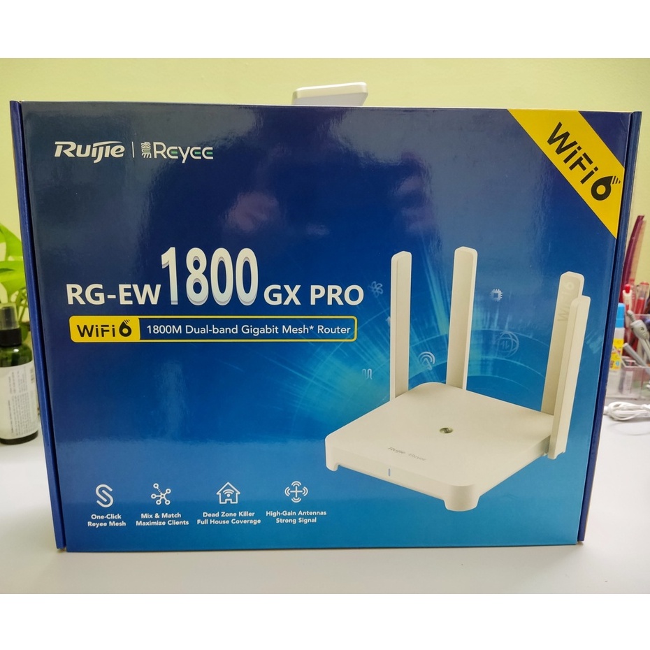 ROUTER (เร้าเตอร์) RUIJIE (RG-EW1800GX PRO) 1800M WI-FI 6 DUAL-BAND ...