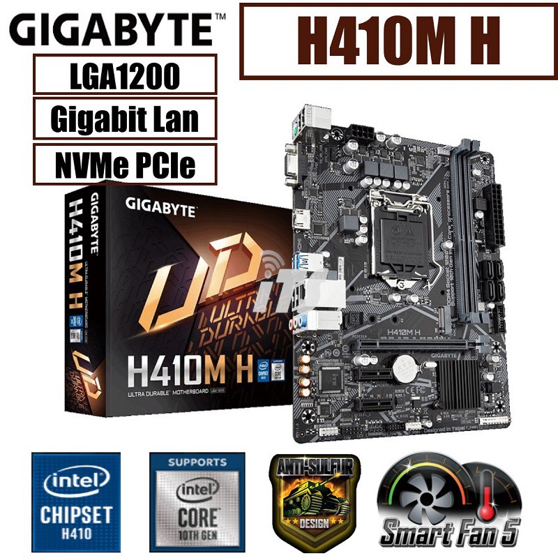 เมนบอร์ด GIGABYTE H410M H V2 INTEL H410 LGA1200 H410 | Shopee Thailand