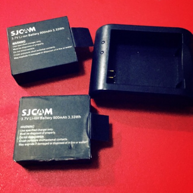 SJCAM Battery 900 mAh + แท่นชาร์ต for SJ4000 , SJ5000, M10 | Shopee ...