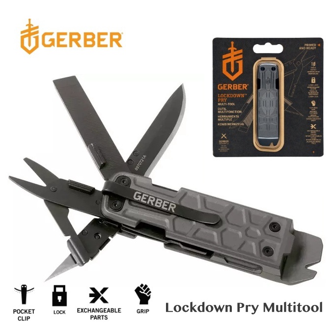 เครื่องมือเอนกประสงค์ Gerber Lockdown Pry 10 in 1 | Shopee Thailand