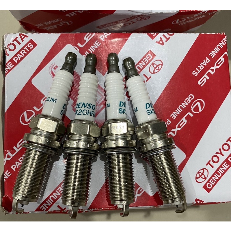 หัวเทียน DENSO TOYOTA IRIDIUM SK20HR11 PART NO.90919-01191 (1ชุด4หัว ...