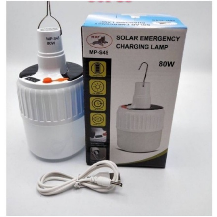 [พร้อมส่ง] หลอดไฟ รุ่น MP-S45 โซล่าเซลล์ หลอดไฟฉุกเฉินโซล่าเซลล์ Solar Emergency Charging Lamp ...