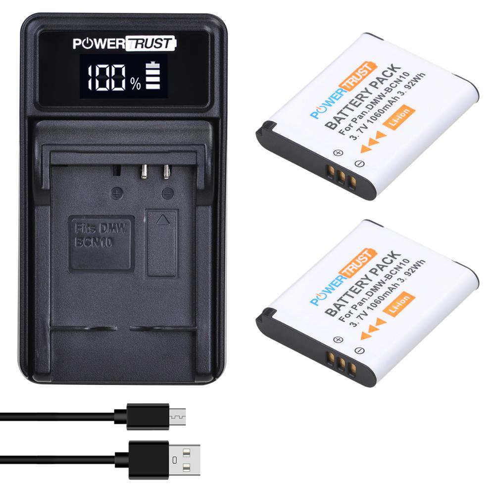 DMW-BCN10E 1060MAh DMW-BCN10 BCN10 BCN10E แบตเตอรี่และ Charger สำหรับ ...