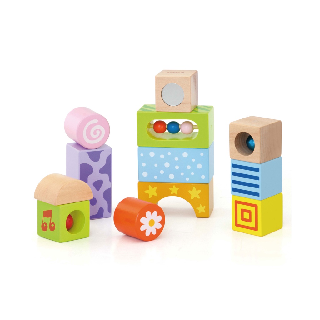 Sound Block 12 Piece Set บล็อกไม้เขย่ามีเสียง ของเล่นเสริมพัฒนาการเด็ก ...