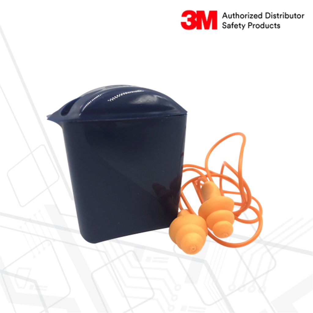 3M™ ปลั๊กลดเสียง รุ่น 1271 ชนิดล้างทำความสะอาดได้ มีสายพีวีซี พร้อมกล่องบรรจุ ค่าการลดเสียง 24 ...