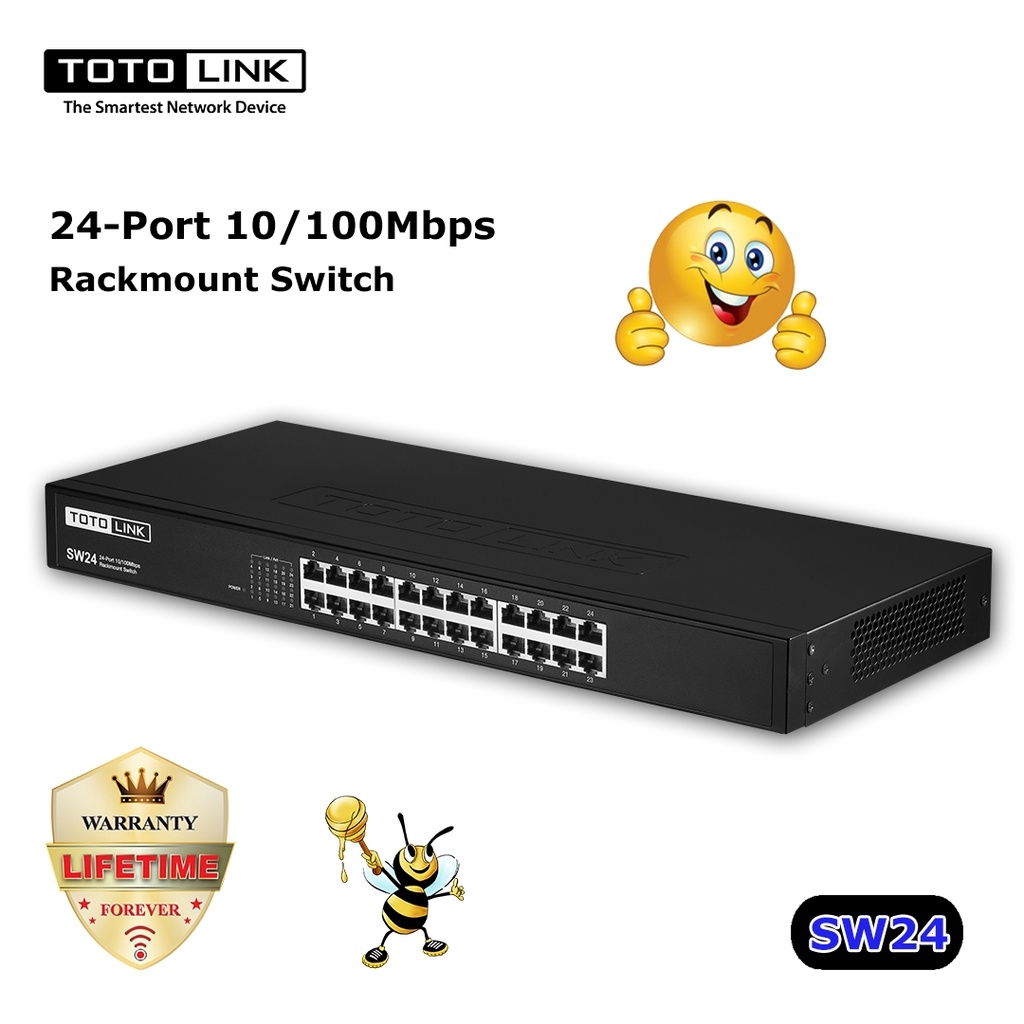 TOTOLINK Switching Hub 24 Port รุ่น SW24 Lifetime Forever | Shopee Thailand