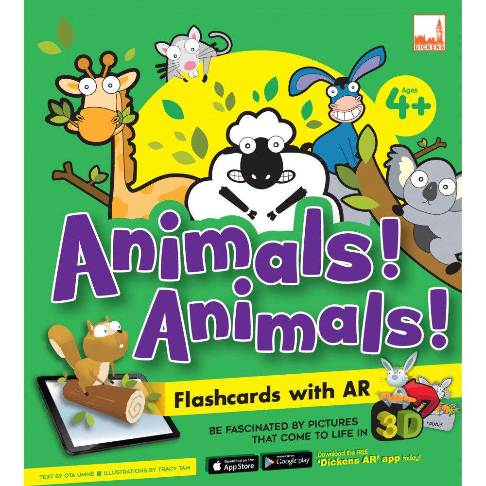 Flash Cards with AR - Animals! Animals! บัตรคำศัพท์ แฟลชการ์ด ของเล่น ...