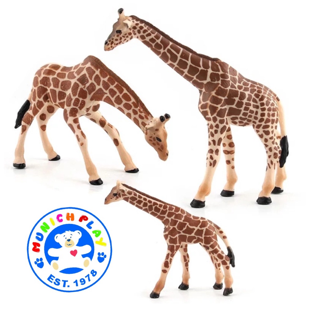 Munich Play - Giraffe ยีราฟ พ่อแม่ลูก ชุด 3 ตัว AA (จากหาดใหญ่ ...