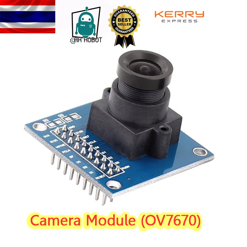 โมดูลย์กล้อง สำหรับ Arduino OV7670 VGA Camera Module OV7670 Camera Module - โมดูลเซนเซอร์กล้อง ...
