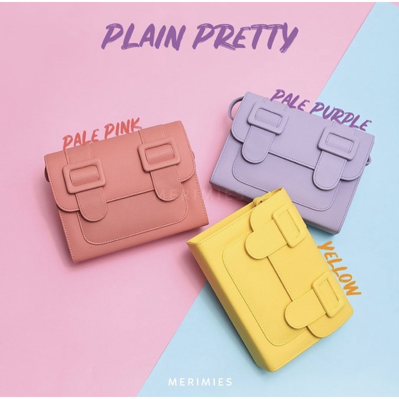 Used like new merimies รุ่น plain pretty m size สี pale purple | Shopee ...