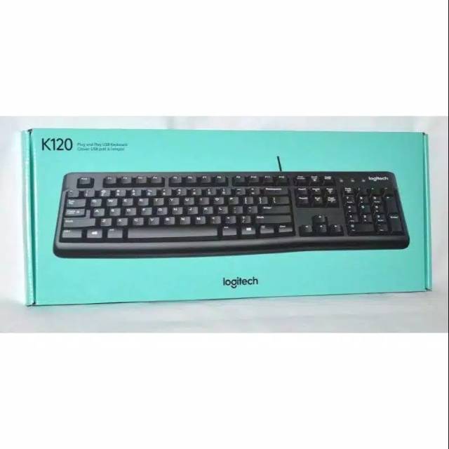 แป้นพิมพ์ USB ของ Logitech k120 คอมพิวเตอร์พีซี CPU แล็ปท็อปภายนอก ...