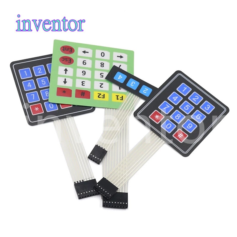 1 3 4 5 12 16 20 Key Button Membrane Switch 1x4 1x5 4x4 4x5 Keys Matrix Array Keyboard Keypad ...