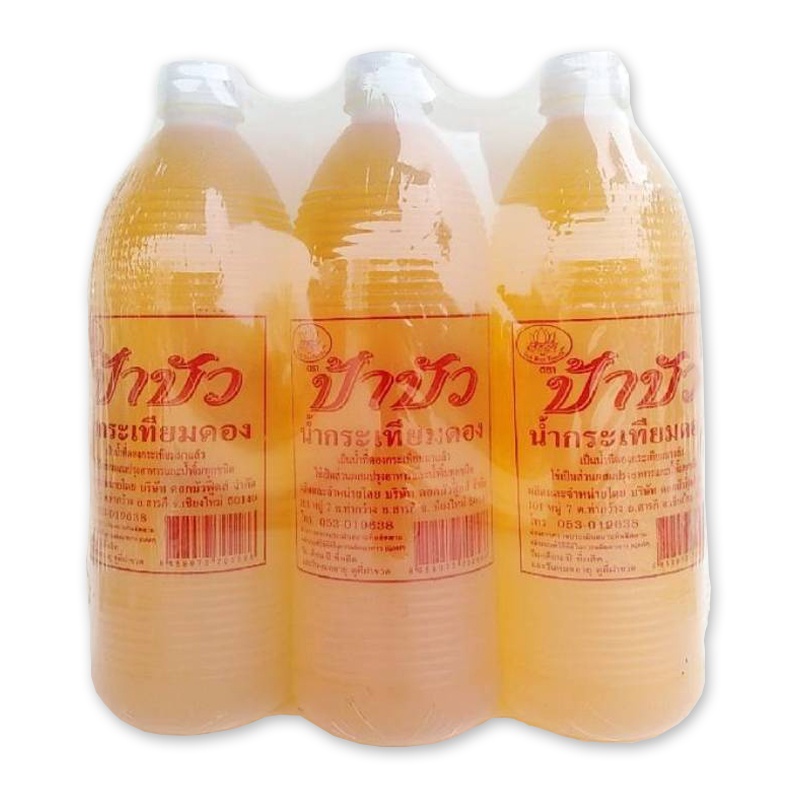 พร้อมส่ง! ป้าบัว น้ำกระเทียมดอง 950 มล. x 3 ขวด Dok Bua Foods Pickled ...