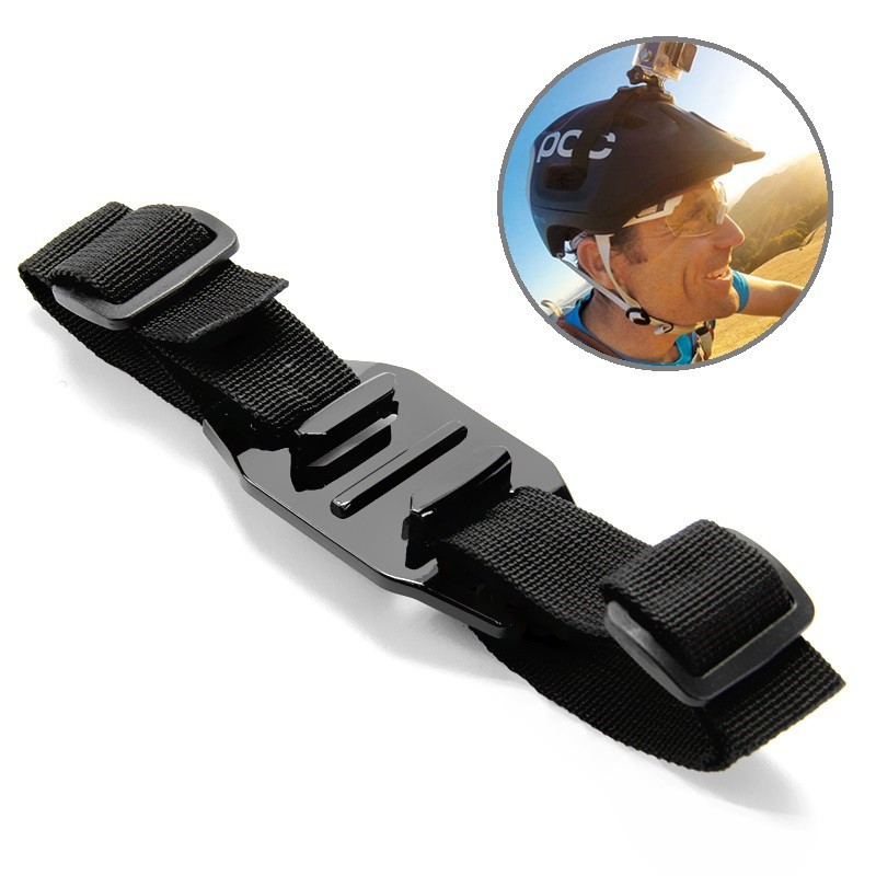 Vented Helmet Strap Mount for GoPro Adjustable Strap with Basic Mount ...