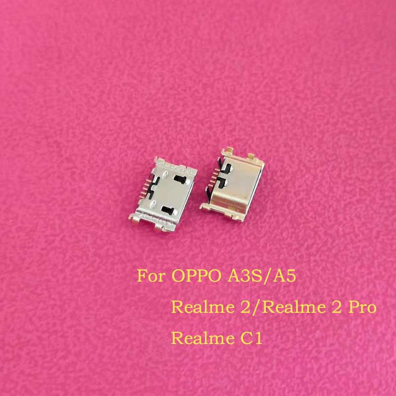 แท่นชาร์จซ็อกเก็ตพอร์ต Micro Usb สําหรับ Realme C1 Realme 2 Pro / Oppo ...