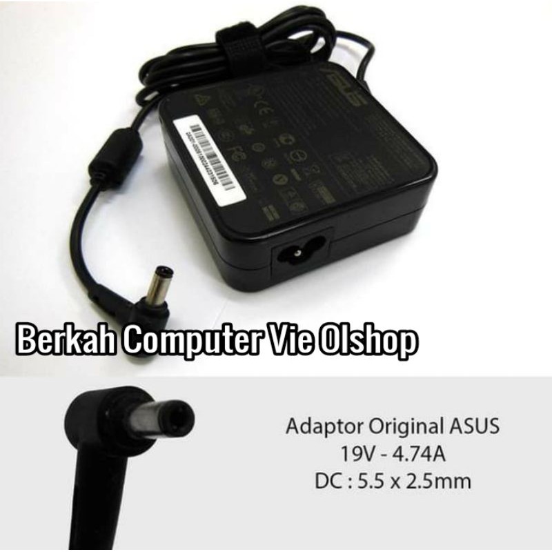 Asus อะแดปเตอร์ชาร์จแล็ปท็อป 19V 4.74A 5.5x2.5 มม. A45A A45D A45N A45V ...