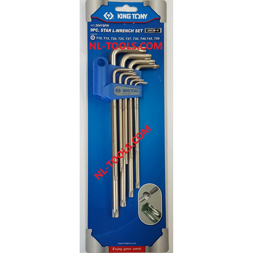 ประแจแอลหัวจีบ Kingtony ตัวแอลจีบ20419PR(TMV) | Shopee Thailand