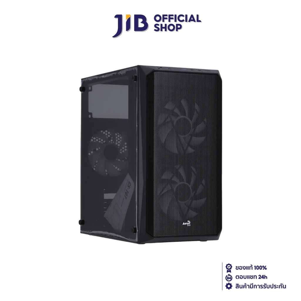 CASE (เคส) AEROCOOL CS-107 (BLACK) (MICRO-ATX) | Shopee Thailand