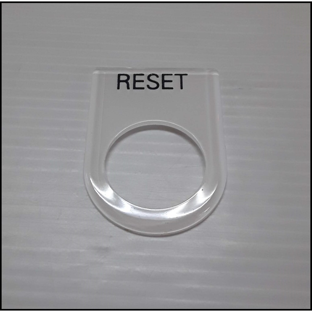 ป้ายเนมเพลท ตู้คอนโทรล ( RESET) 25 มิล (PACK5) | Shopee Thailand