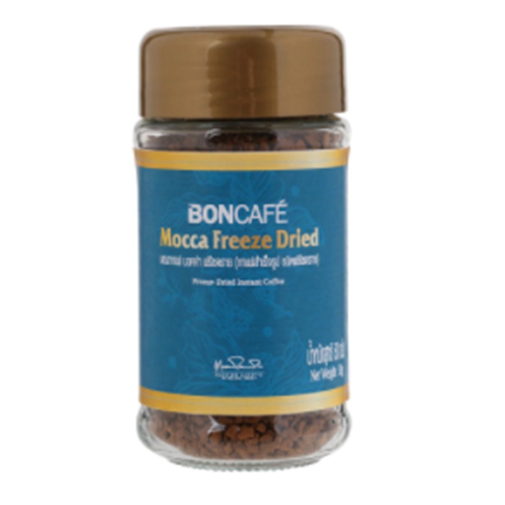 Boncafe Mocca Freeze Dried Instant Coffee 50g.บอนกาแฟมอคคากาแฟสำเร็จรูปชนิดฟรีซดราย 50 กรัม ...