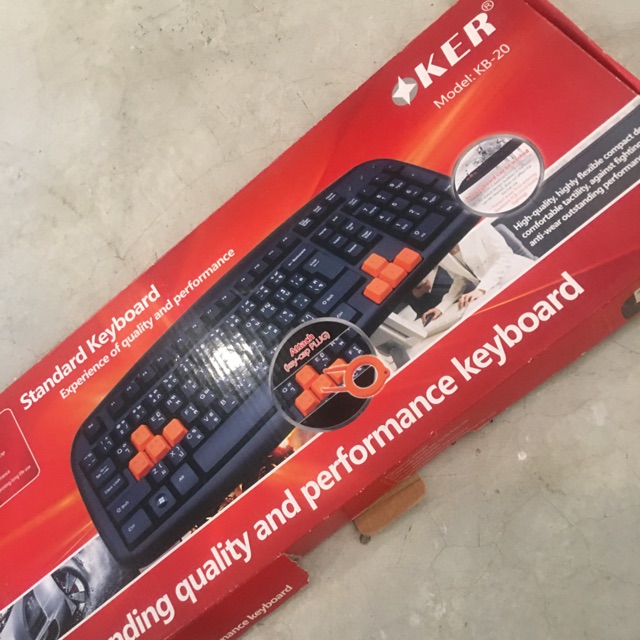 Standard keyboard ยี่ห้อo ker model kB-20 มือ2 สภาพดี | Shopee Thailand
