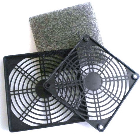 การ์ดพัดลมเคส+กรองฝุ่น Fan Guard + Dust filter 80mm/92mm/120mm/140mm ...