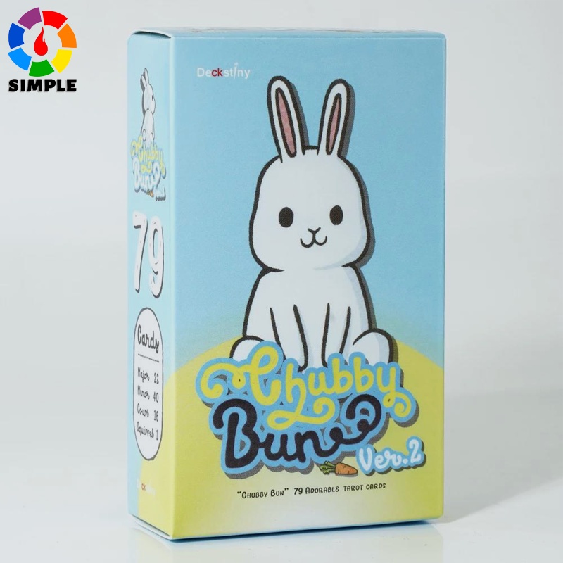 Chubby Bun Tarot Version V2 Rabbit Tarot Cards Rabbit Tarots Hare Deck ...