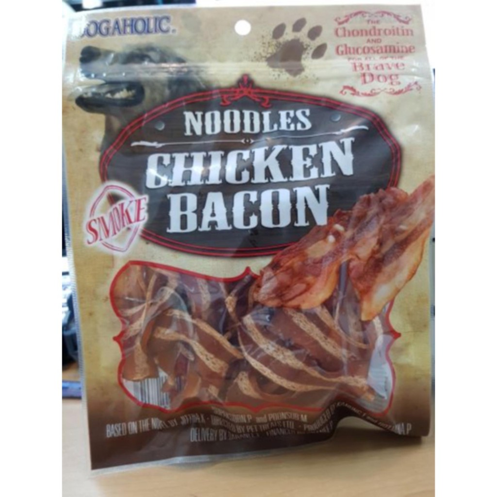 Dogaholic Max Chicken Bacon 1 ซอง ขนมสุนัข ชิคเก้น เบคอน รสSmoke 120 ...