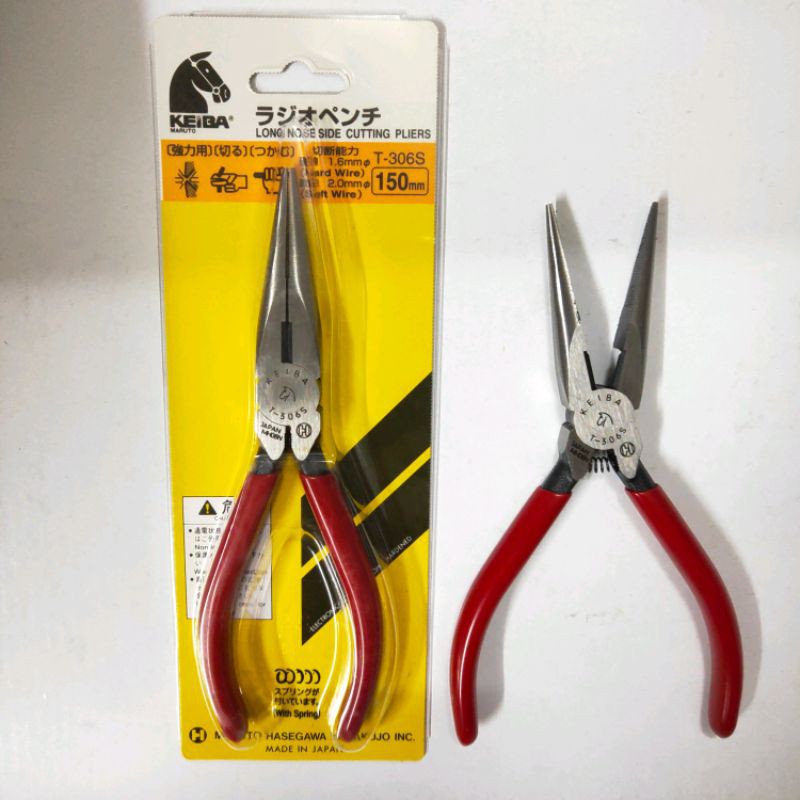 คีมkeiba รุ่นT-306s ปากแหลมขนาด6" ของญี่ปุ่นแท้ๆ | Shopee Thailand