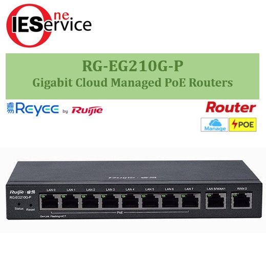 Ruijie Reyee RG-EG210G-P Gigabit Cloud Managed PoE Routers | Shopee ...