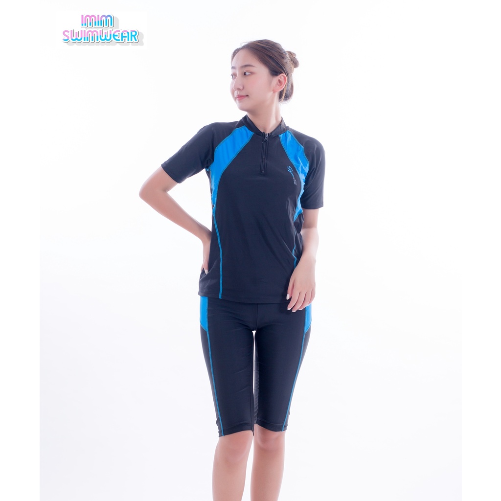 ชุดว่ายน้ำ ชาย หญิง ทอม แบบ 2ชิ้น ขาสามส่วน แขนสั้น ทรงตรง แนวสปอร์ต ใส่ได้ทุกเพศ 3905 | Shopee ...