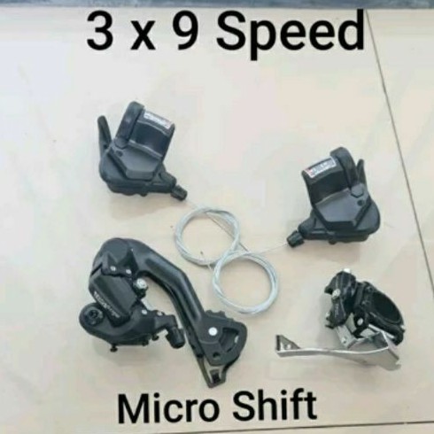 Mini group ชุด 9sp 9 ความเร็ว microshift micro shift rd fd shifter mtb พับ seli minion | Shopee ...