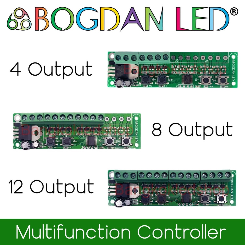 Multifunction Controller 4CH/8CH/12CH 5-24Vdc 1 Amp/CH วงจรไฟวิ่ง ปรับ ...