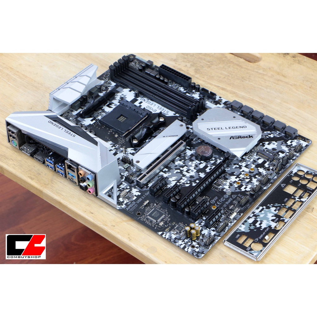 MB AMD AM4 ASROCK B450 STEEL LEGEND [ รองรับ CPU AMD RYZEN ทุกรุ่น ...