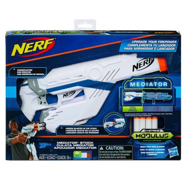 Nerf Modulus Mediator Stock Upgrade Kit with a Blaster Gun อุปกรณ์เสริมพร้อมปืนเนิร์ฟ | Shopee ...