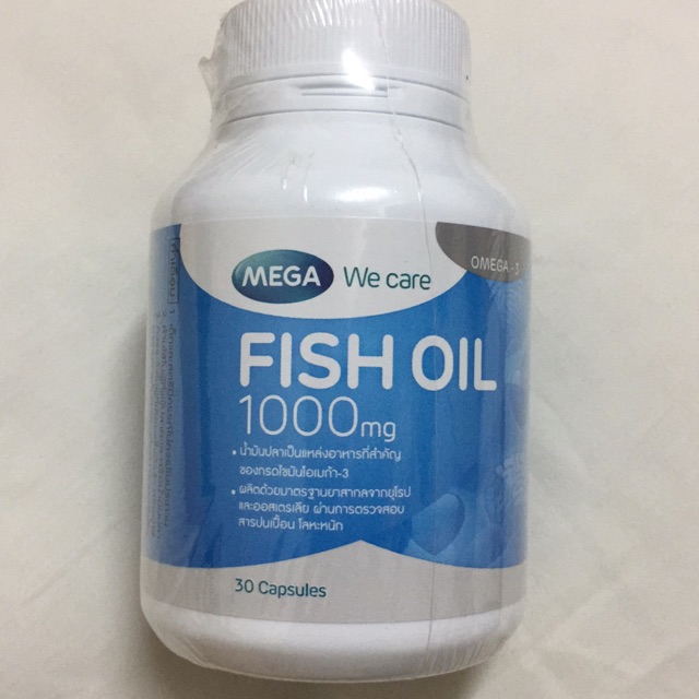 Mega We Care Fish Oil 1000mg 30 เม็ด | Shopee Thailand