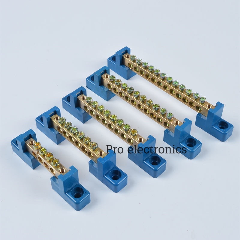 บัสบาร์ทองเหลือง บาร์กราวด์ Ground Bar เทอร์มินอน ขนาด 6x9 และ 12x8 4-12 ช่อง | Shopee Thailand