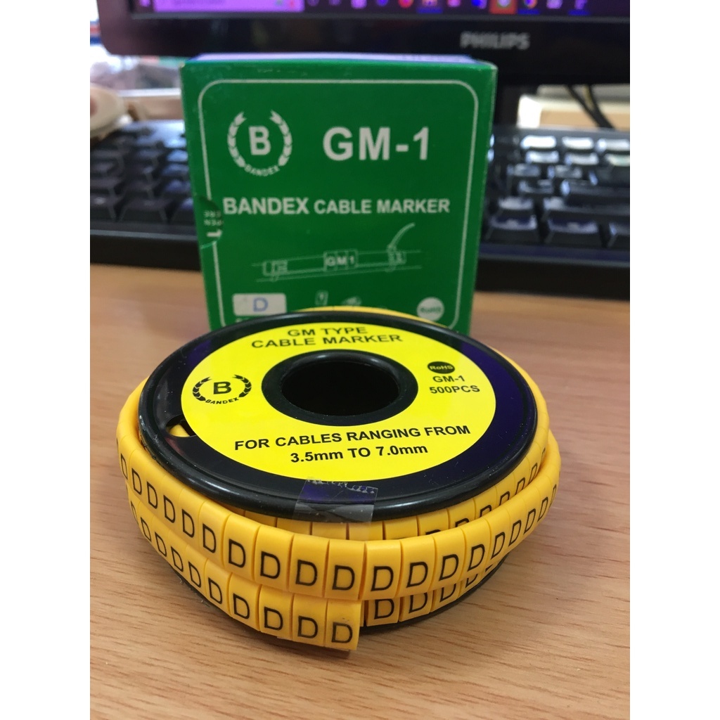 เคเบิ้ลมาร์คเกอร์ CABLE MARKER (NUMBER AND LETTERS) (BANDEX) รุ่น GM ...