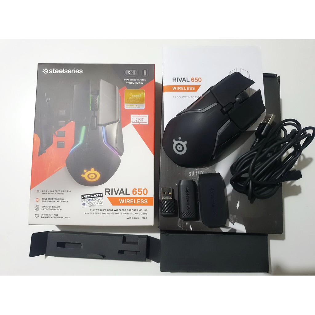 เมาส์เกมมิ่ง SteelSeries Rival 650 RGB Wireless Gaming Mouse (มือสอง) | Shopee Thailand