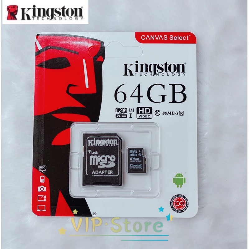 🔥VIPSale Kingston Memory Card Class10 Micro SDHC 64 GB คิงส์ตัน ...