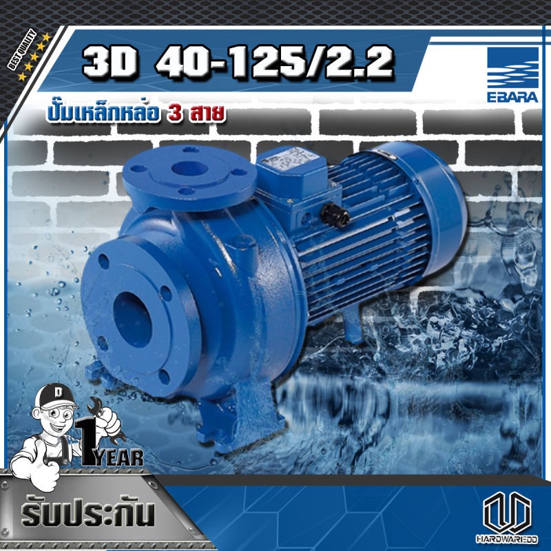 EBARA 3D 40-160/3.0 ปั๊มเหล็กหล่อ - 3 สาย | Shopee Thailand