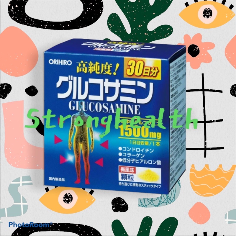 Orihiro glucosamine granules 1500 mg เสริมน้ำไขข้อ ดูแชข้อเสื่อม ...