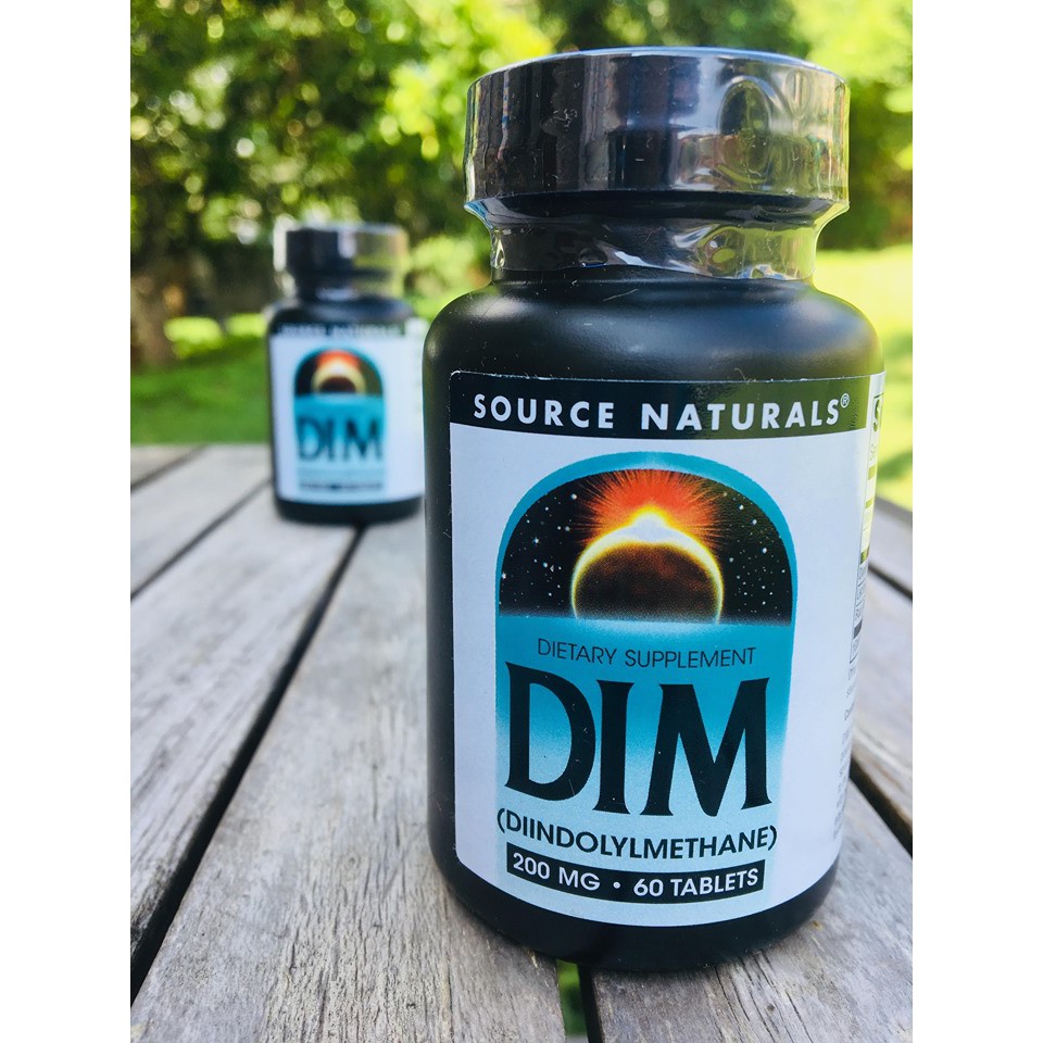 DIM 200 mg 60 Tablets (Source Naturals) Diindolylmethane with BioPerine ...
