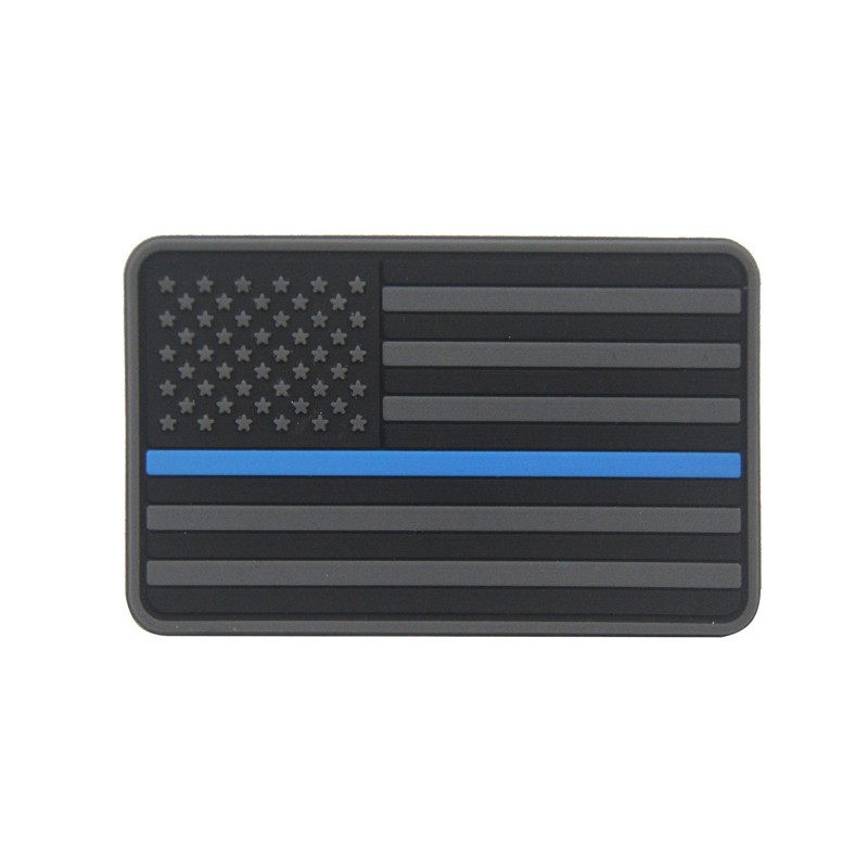 Tactical MILITIA Police law enforcement Thin Blue Line American US Flag ...