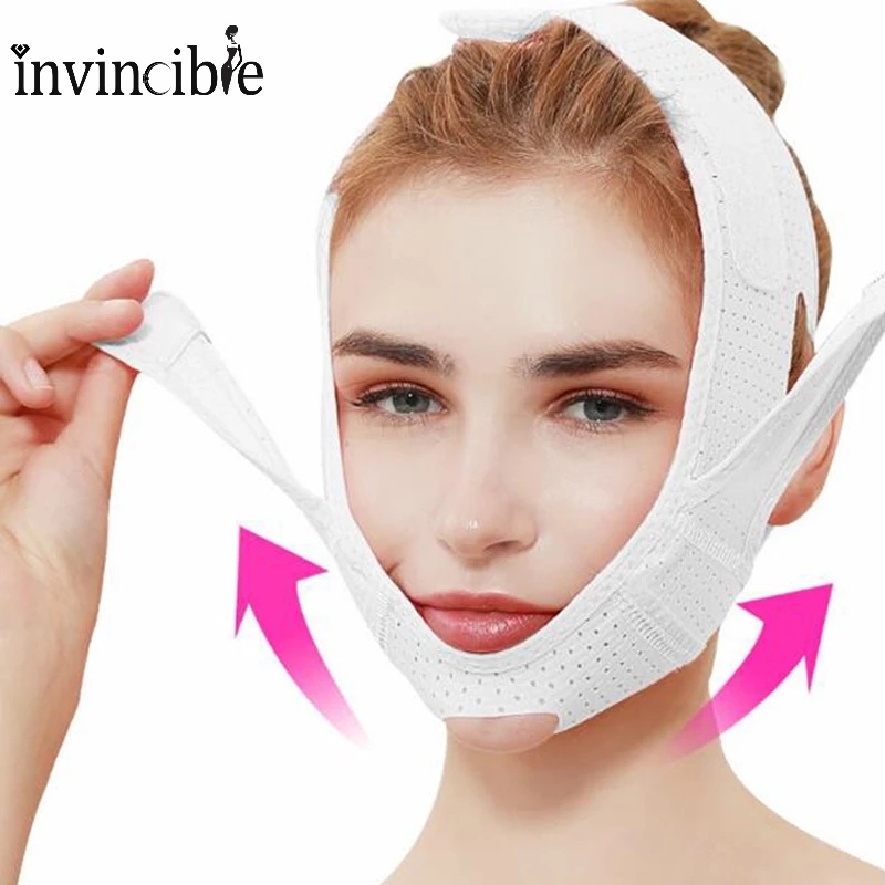 V Cheek Lift Thin Breathable Bandage Mask/ Reduce Double Chin Shaper ...
