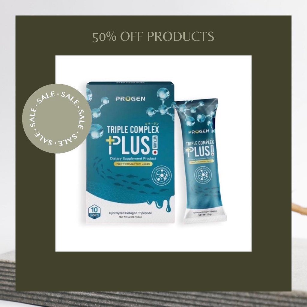 คอลลาเจน ไตรเปปไทด์ พลัส Progen Triple Complex Plus | Shopee Thailand