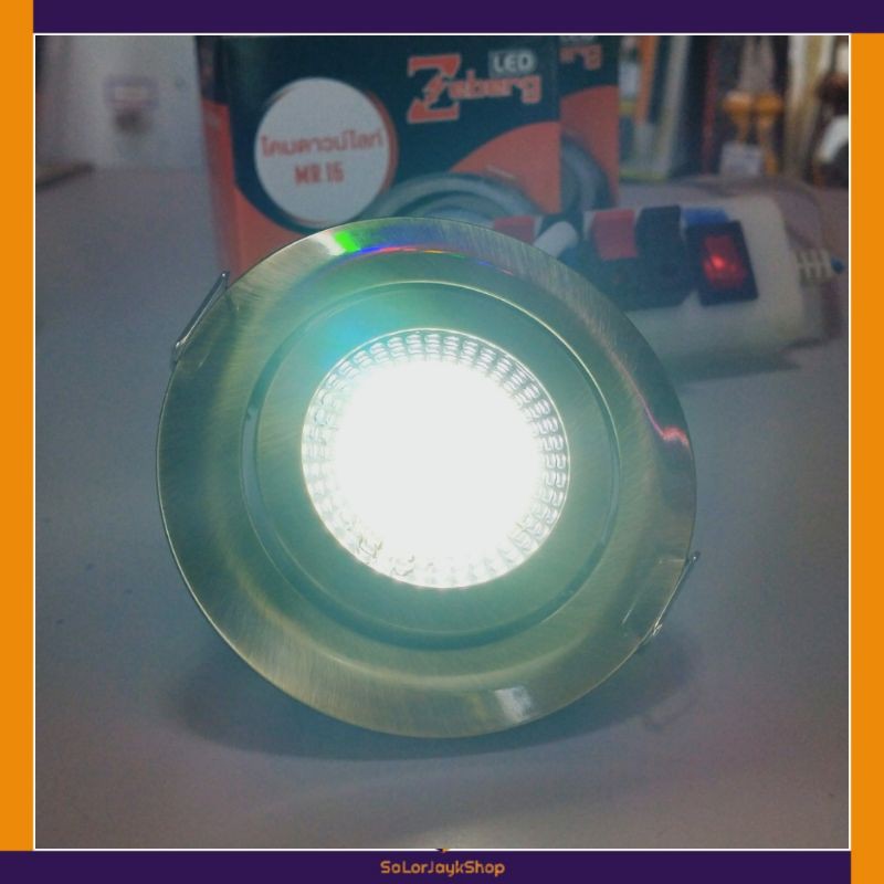 Zeberg LED ดาวน์ไลท์ฝังฝ้าแบบปรับมุม 7w [ขอบทองแดง] | Shopee Thailand