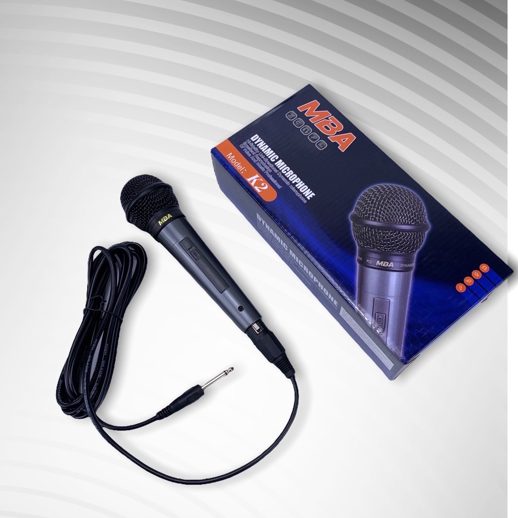Audu audio - ไมโครโฟน MBA รุ่น K2 ไมค์สาย microphone | Shopee Thailand