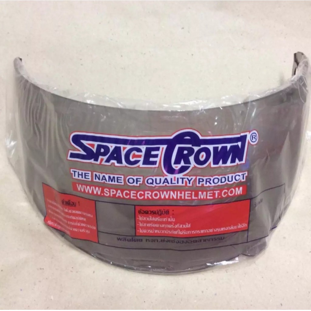 หน้าหมวกกันน็อค Space Crown รุ่น Fighter เดิมของแท้ สีฟิลม์ กับ สีใส ...
