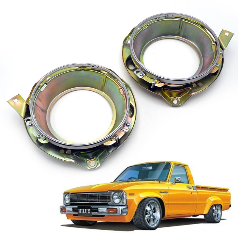 เบ้าไฟหน้า ซ้าย+ขวา เหล็ก ทรงกลม Hilux RN30 Pick Up 1973-1983 Toyota ...